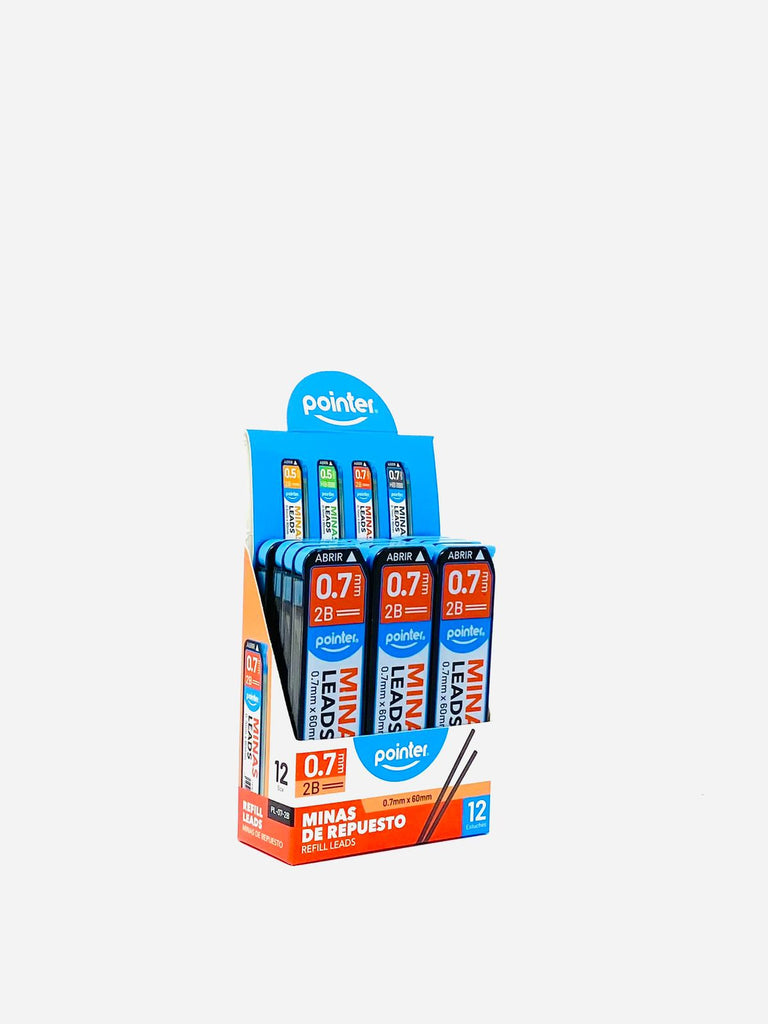 Pointer Pencil Lead Refills, 0.7mm, 2B – Charrans.com