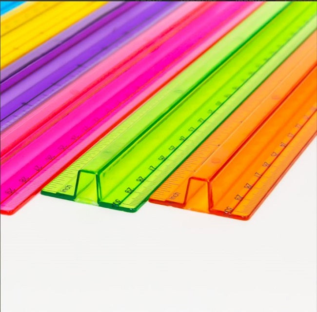 BAZIC Ruler with Handle Grip, 30cm – Charrans.com