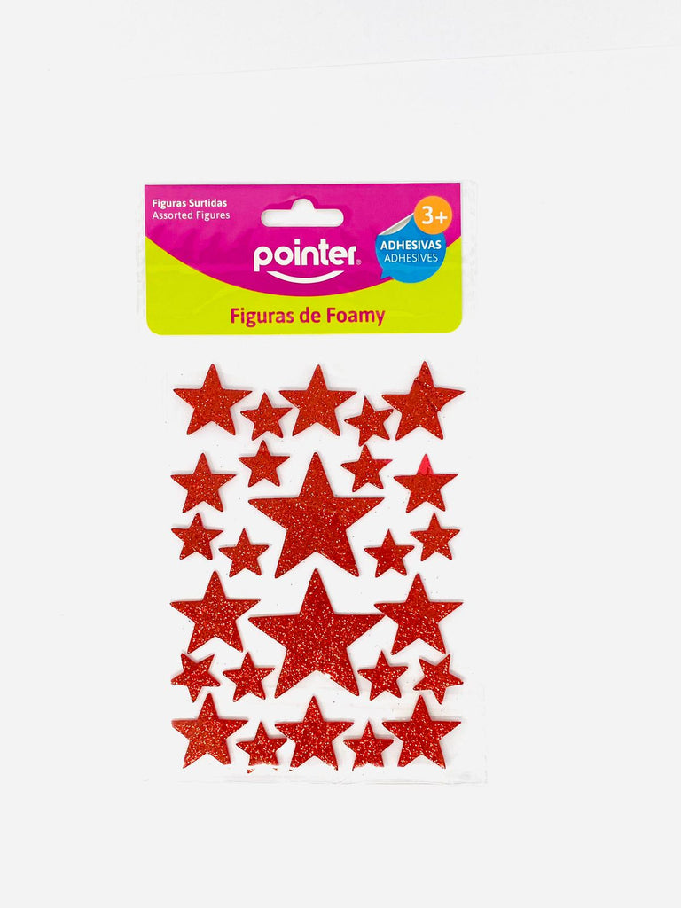 Pointer Foam Hearts & Stars Stickers, Assorted – Charrans.com