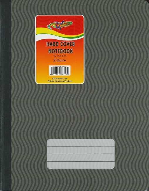 Winners Hardcover Notebook, WAVE PATTERN, 10 x 8in, 2 Quire, Assorted ...