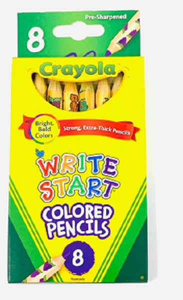 Crayola, Colored Pencils, Write Start, 8ct – Charrans.com
