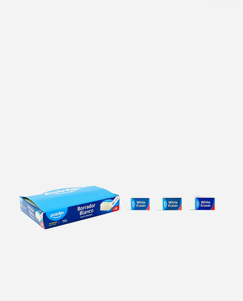 Pointer White Eraser, Small, Single Count – Charrans.com