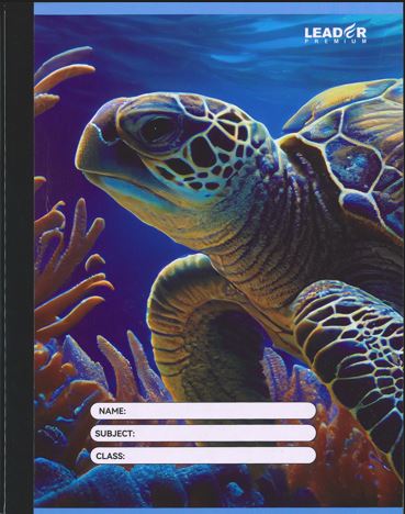 Leader Composition Notebooks, 10x8in, Hardcover, LEATHERBACK TURTLE ...