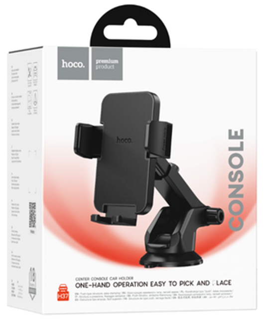 Hoco H37 Car Phone Holder for Center Console, BLACK - Charrans.com