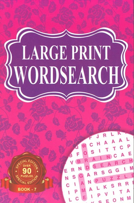 Word Search, Large Print, Special Edition Activity Book, Assorted Seri ...