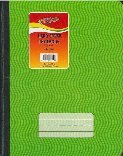 Winners Hardcover Notebook, WAVE PATTERN, 10 x 8in, 2 Quire, Assorted ...