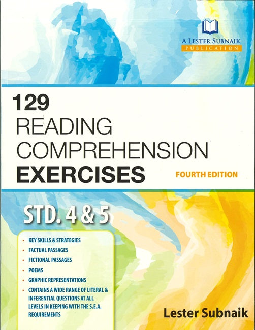 129 Reading Comprehension Exercises, Std. 4&5, (2024) Fourth Ed. BY L ...