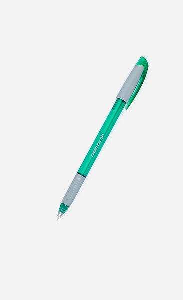 Unimax Trio DC GP 0.7MM Ballpoint Single Pen, GREEN – Charrans.com