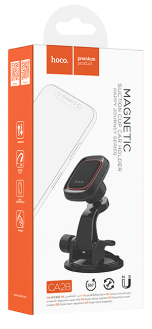 Hoco CA28 Happy Journey Series Suction Cup Magnetic Car Phone Holder ...