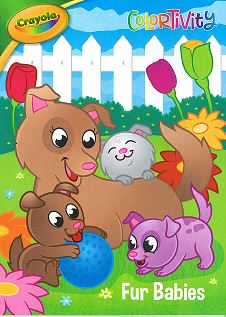 Crayola Colortivity Colouring Book, Friends are Fun / Fur Babies, 32 p ...