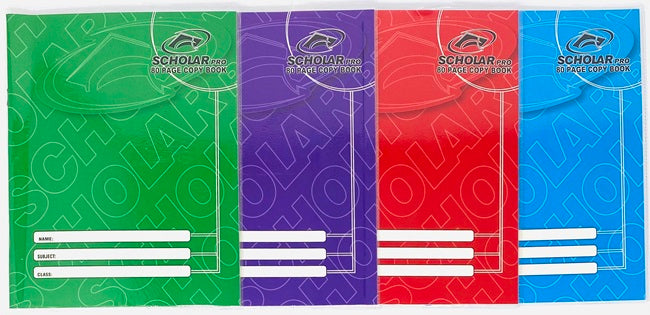 Scholar Pro Single Line Copybook (8x6), with Vinyl Cover, 80 pages, Si ...