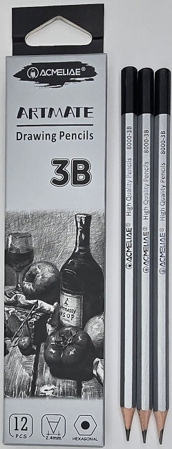 Acmeliae, 3B Drawing Pencil, Single Unit - Charrans.com