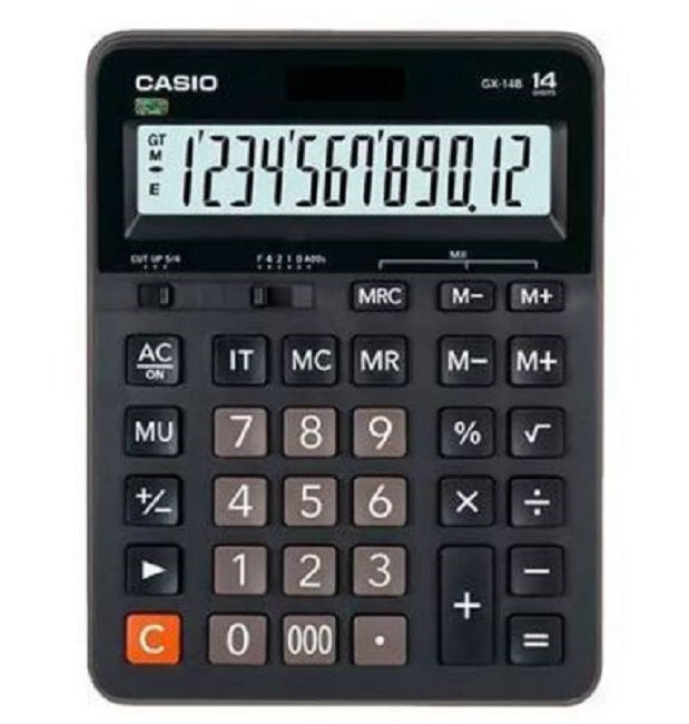 Casio Multi Functional 14 Digit Desktop Calculator with Extra Large Di ...