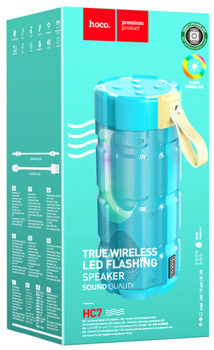 Hoco HC7 Outdoor Sports Wireless BT Speaker with LED Flashing Light, T ...