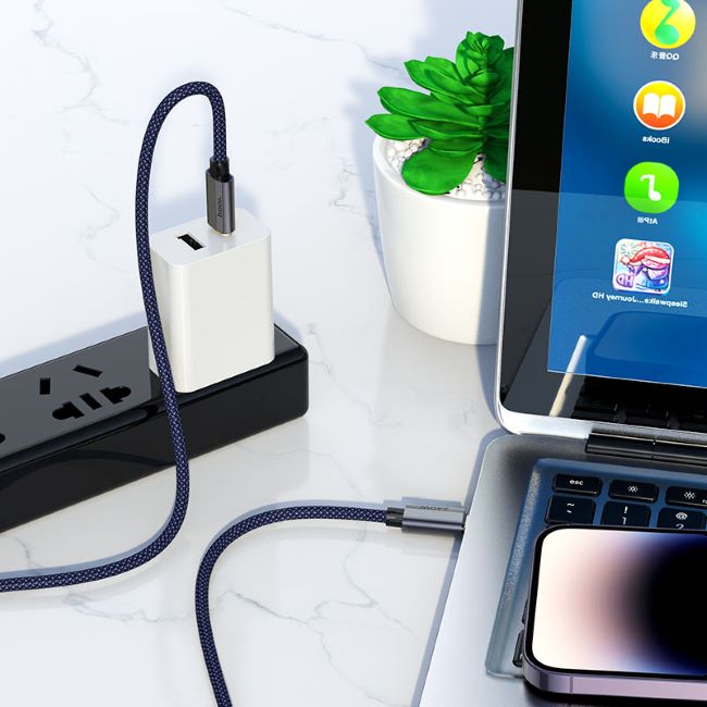 Hoco U134 Primero Fast Charging Braided Charging Data Cable Type-C To ...