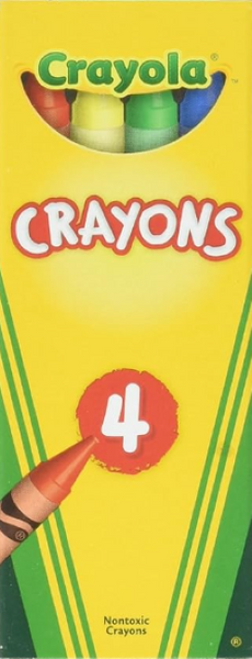Crayola, Crayons, 4 count – Charrans.com