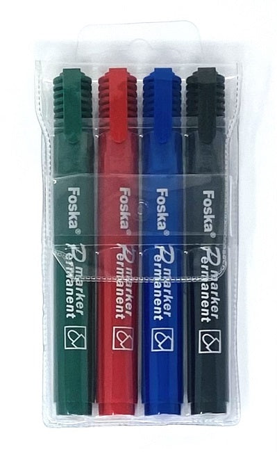 Foska Permanent Markers, 4 pack - Charrans.com