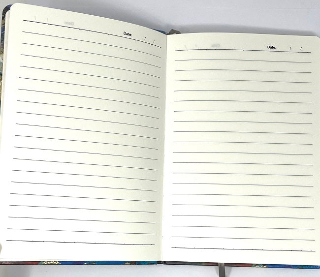Leather Journal with Gold & Floral Patterns, Assorted - Charrans.com