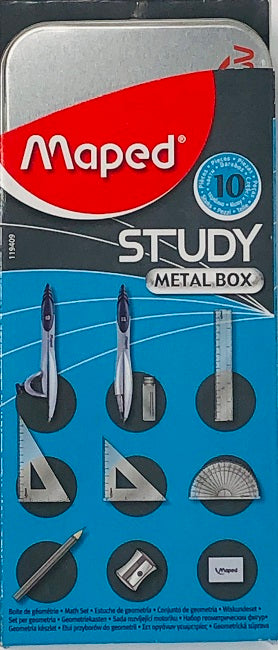 Maped Study Metal Box, 10 pieces - Charrans.com
