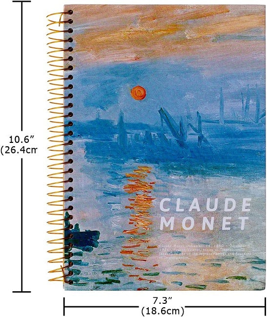 Claude Monet, Impression Sunrise, Hardcover Notebook, Spiral Bound ...