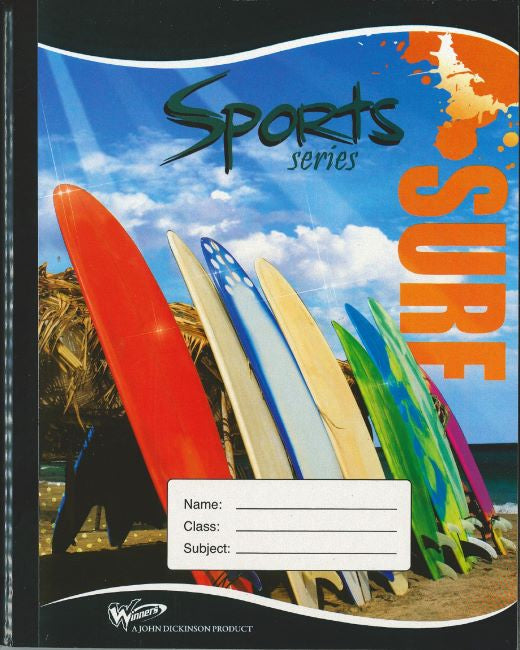 Winners Soft Cover Sporty Notebook, Assorted Patterns, 10x8 - Charrans.com