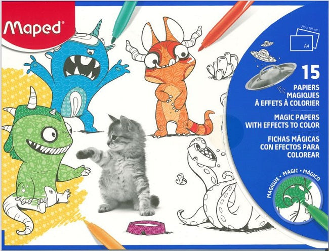Maped Magic Paper Kit, 15 sheets, Assorted Patterns - Charrans.com