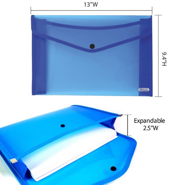 BAZIC V-Flap Expandable Document Folder, Letter Size – Charrans.com