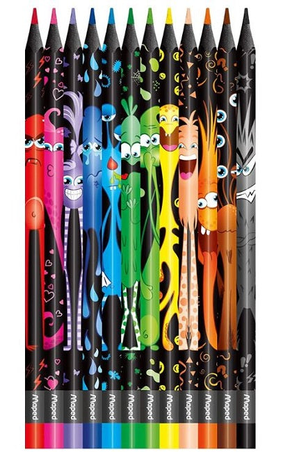 Maped Color Peps Colour Pencils, MONSTERS, 12ct – Charrans.com