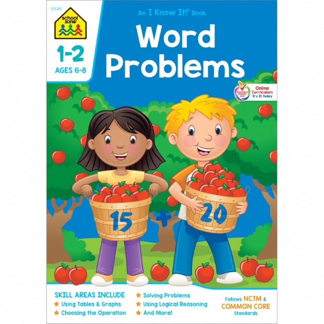 School Zone, Word Problems Grade 1-2 - Charrans.com