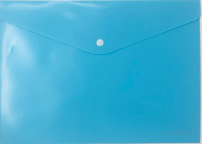 Document Holder, Plastic Folder, Button Closure, Solid Pastel Colour ...