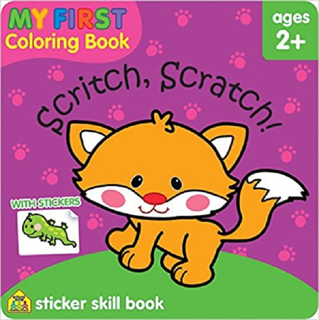 School Zone Scritch, Scratch! My First Coloring and Sticker Skill Book ...