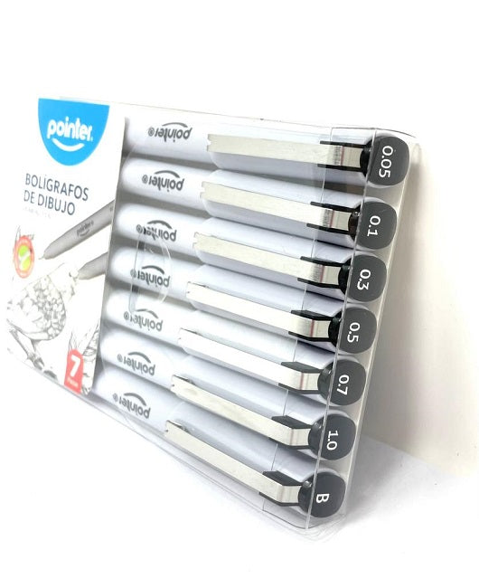 Pointer 7-Piece Drawing Pen Set – Charrans.com