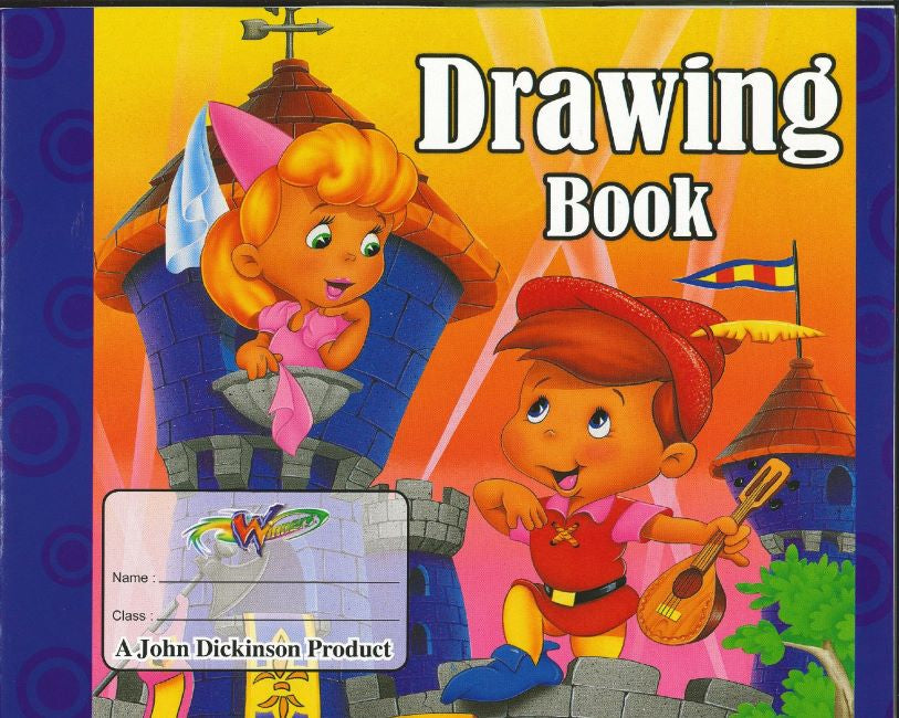 Winners, Drawing Book, 10x8in, 12 Sheets, Assorted Patterns (Fairy, Li ...