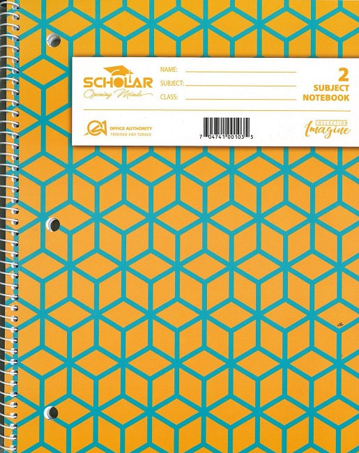 Scholar, 2 Subject Spiral Bound Notebook – Charrans.com