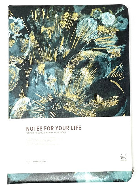 Leather Journal with Gold & Floral Patterns, Assorted - Charrans.com