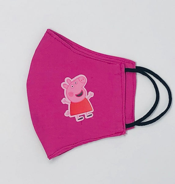 Peppa Pig Face Mask, Character Print, Fabric, 2 Layer – Charrans.com