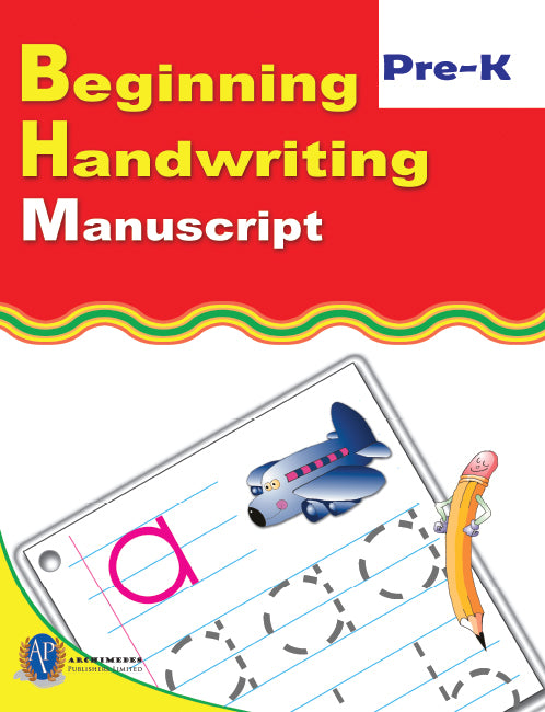 Beginning Handwriting Manuscript Pre-K BY APL - Charrans.com