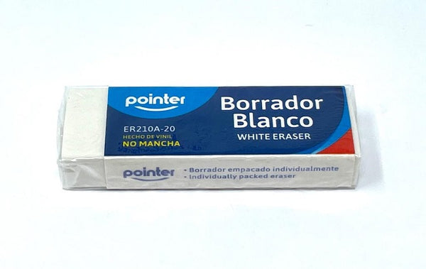 Pointer Large White Eraser, Single Count – Charrans.com