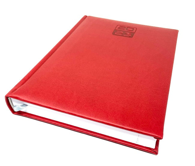 2023 Diary and Planner, 8' x 6', A5, RED - Charrans.com
