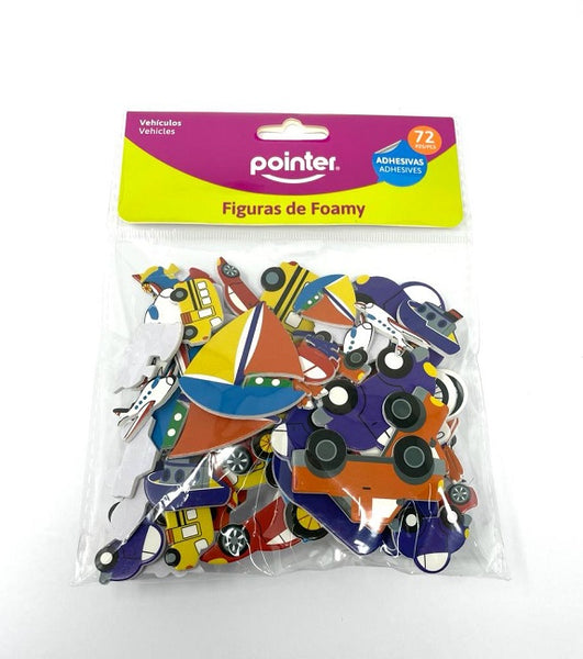 Pointer Assorted Foam Vehicle Stickers, 72 pieces – Charrans.com
