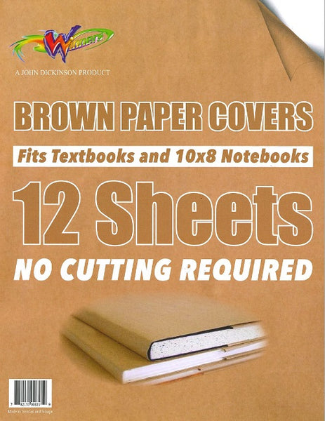 Winners, Brown Paper Cover Kit LARGE, 12 count – Charrans.com