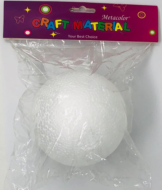 Metacolor, Craft Material Styro Foam Ball, Large, 1count - Charrans.com