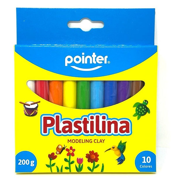 Pointer Plasticine / Modeling Clay, Assorted Colours, 10ct - Charrans.com