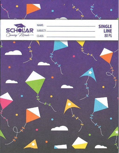 Scholar Single Line Copybook, 80pages, 12pk (Dozen) – Charrans.com
