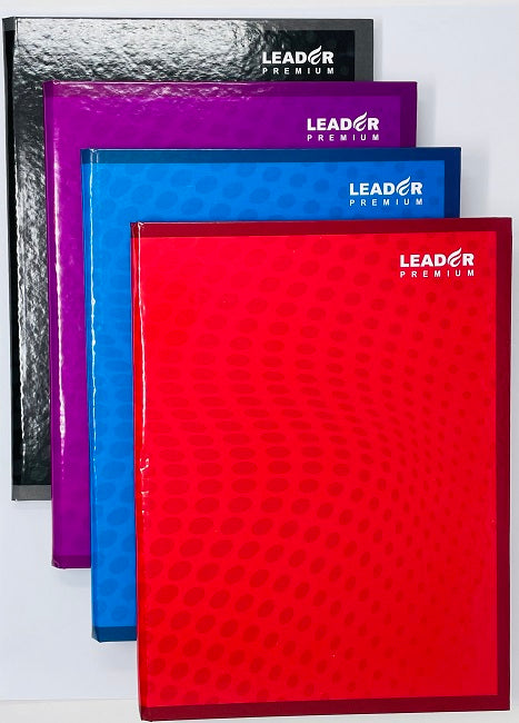 Leader Premium Sewn Flexible Cover Notebook, Assorted Solid Colours, 8 ...
